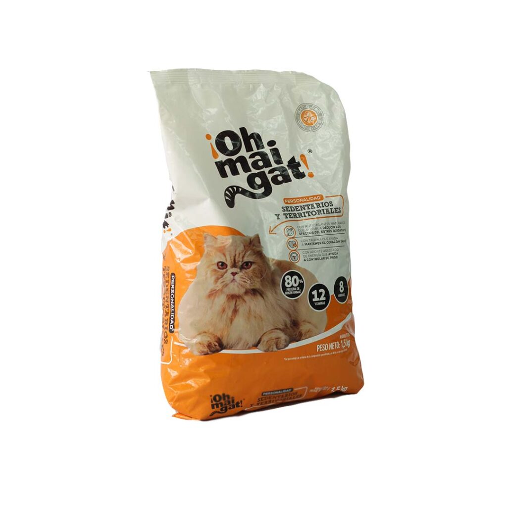 Oh Mai Gat Sedentarios y Territoriales 8 kg - distrimascotaspumar.com